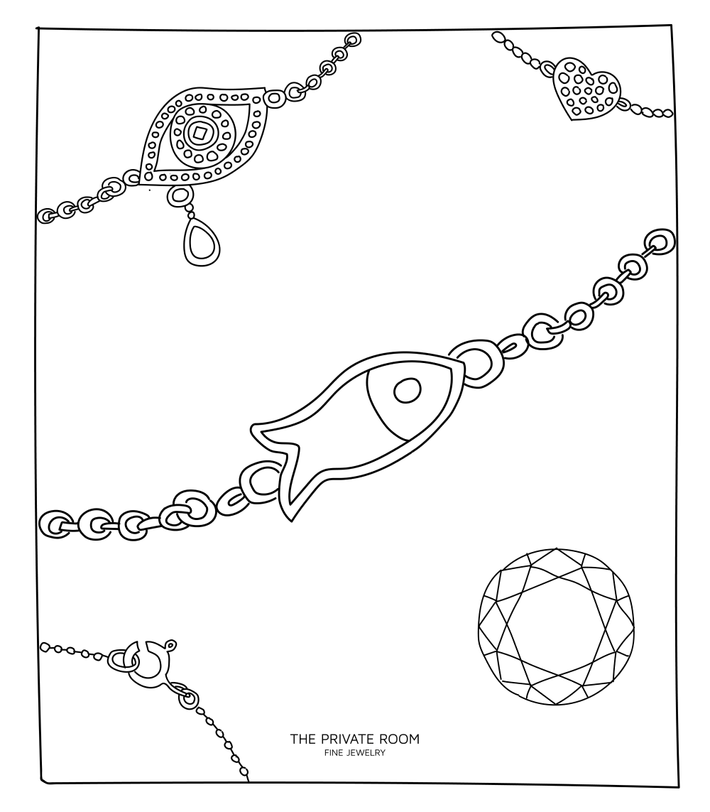 jewel coloring pages